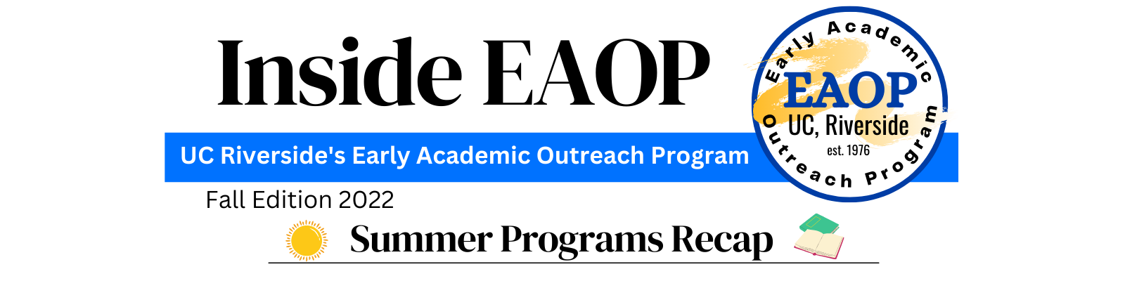 EAOP Fall Newsletter - October 2022 | Early Academic Outreach Program